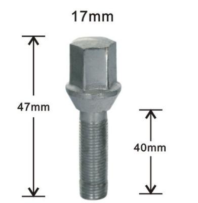 China Universal Auto Alloy Wheel Accessories Bolts Hardware for sale