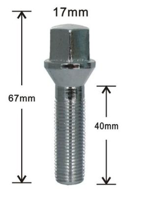 China Universal Auto Alloy Wheel Accessories Bolts Hardware for sale