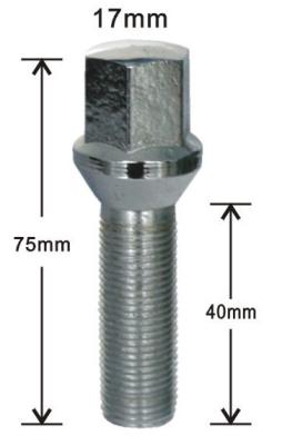 China Universal Auto Alloy Wheel Accessories Bolts Hardware for sale
