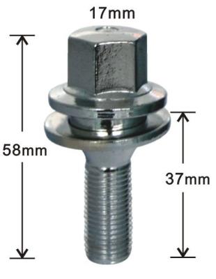 China Custom Universal Auto Alloy Wheel Bolt Fastener parts for sale
