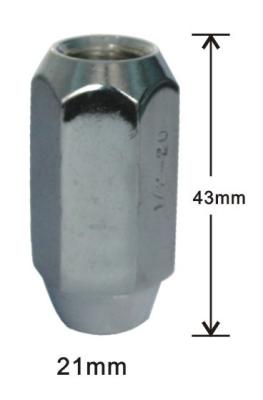 China Car Alloy Wheel Nut 43mm * 21mm for sale