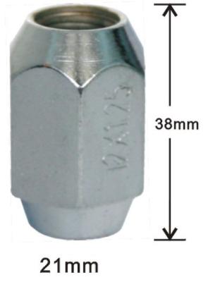China Car Alloy Wheel Nut 38mm * 21mm for sale