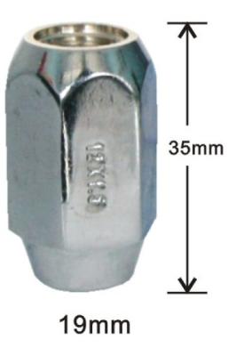 China Car Alloy Wheel Nut 35mm * 19mm for sale