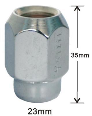 China Car Alloy Wheel Nut 35mm * 23mm for sale
