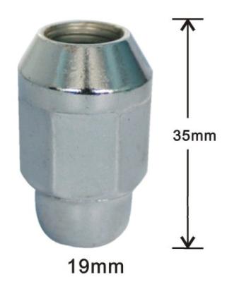 China Car Alloy Wheel Nut 35mm * 19mm for sale
