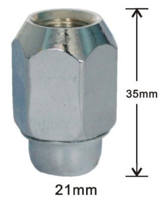 China Car Alloy Wheel Nut 35mm * 21mm for sale