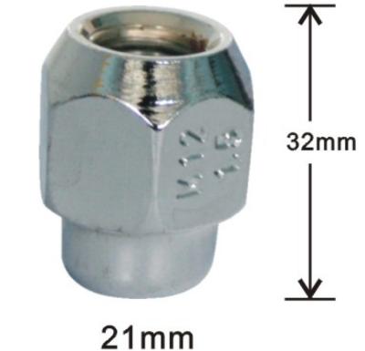 China Car Alloy Wheel Nut 32mm * 21mm for sale