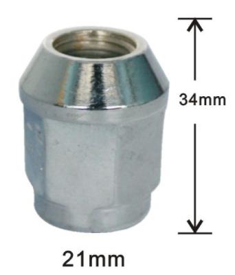 China Car Alloy Wheel Nut 34mm * 25mm for sale