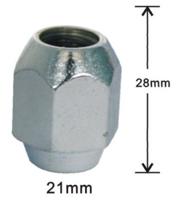 China Car Alloy Wheel Nut 28mm * 21mm for sale