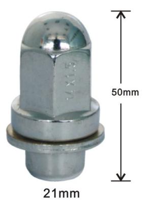 China Car Alloy Wheel Nut 50mm * 21mm for sale