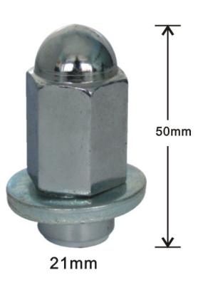 China Car Alloy Wheel Nut 50mm * 21mm for sale
