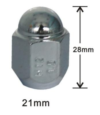 China Car Alloy Wheel Nut 28mm * 21mm for sale