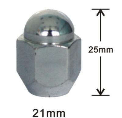 China Car Alloy Wheel Nut 25mm * 21mm for sale