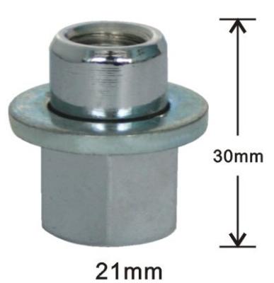 China Car Alloy Wheel Nut 30mm* 21mm for sale
