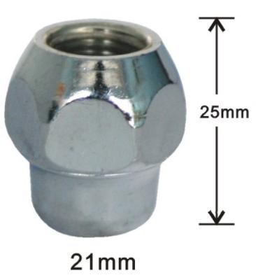 China Car Alloy Wheel Nut 25mm* 21mm for sale