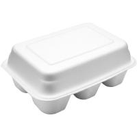 China Custom White Molded Pulp Packaging for Tobacco Products - 100% Renewable Fiber, Clamshell Design for sale