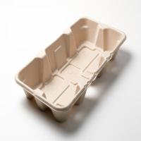 China Custom Molded Pulp Packaging Clamshell Foldable Hinge Design for sale