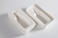 China Biodegradable Molded Pulp Box 1.0mm Thickness Custom Cosmetic Packaging Eco-Friendly Printable for sale