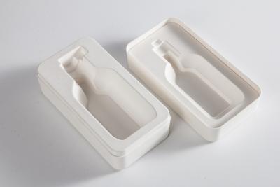 China Biodegradable Molded Pulp Box 1.0mm Thickness Custom Cosmetic Packaging Eco-Friendly Printable for sale