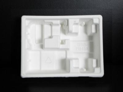 China Sustainable Molded Pulp Packaging 0.8mm White Protective Inserts - 100% Recycled Fiber Custom Boxes for sale