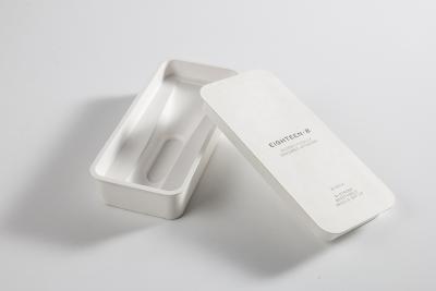 China Green Molded Pulp Box with 2.0mm Thickness - Customizable Sustainable Packaging Made from Bamboo Fiber for sale