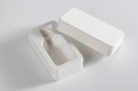 China Biodegradable Molded Pulp Box 1.0mm Thickness Custom Cosmetic Packaging Eco-Friendly Printable for sale