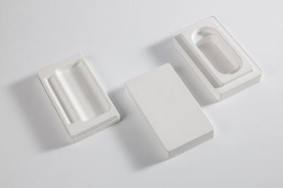 China Trimmed Molded Paper Packaging Tray 0.6-1.3mm Thickness Wet Press Pulp 100% Plastic Free Sustainable for sale