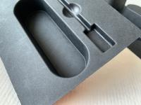 China Black Molded Fiber Pulp Packaging Clamshell 0.8mm Thin-Walled for Electronics for sale
