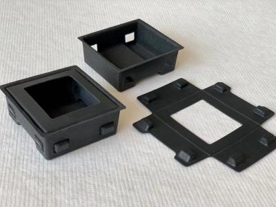 China Thermoformed Molded Pulp Packaging with 0.6-1.3mm Wall Thickness | Custom Clamshell Design for Electronics for sale