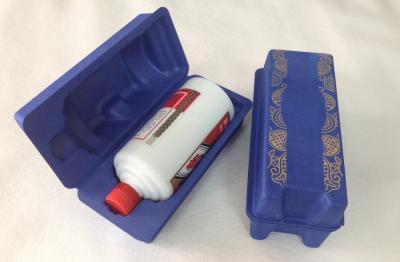 China Custom Molded Pulp Wine Shippers 3.0mm Thick 100% Recyclable Eco-Friendly Packaging for sale