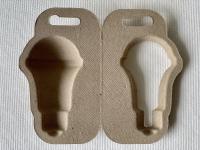 China Printable Exterior Molded Pulp Packaging - 0.8mm Thickness Custom Eco-Friendly Green Solution for Industrial Products for sale