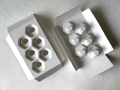 China RoHS Thermoformed Paper Trays 0.6-3.0mm Molded Pulp Packaging for Smart Home Kits for sale