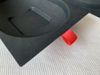 China Custom Thermoformed Sustainable Fiber Pulp Tray 0.8-1.0mm Thickness with Fabric Pull Tab for Electronics Packaging for sale