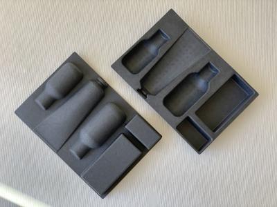 China Custom Pantone Wet Press Molded Pulp 0.8mm Cosmetic Packaging Insert - Eco-Friendly Bamboo & Bagasse Material for sale