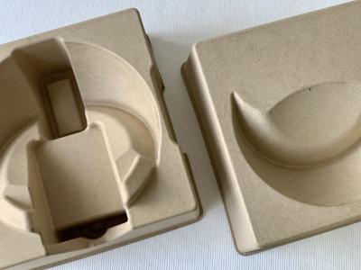 China OCC Pulp Molded Packaging Biodegradable Tray 1.0mm ThinWall Custom Recycled Material for sale