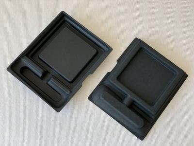 China Biodegradable Moulded Paper Packaging Smooth Pulp Trays 0.8mm Thickness Wet Pressed Eco-Friendly for sale
