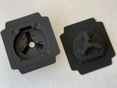 China 1.0mm Compostable Paper Mould Packaging - Custom Plastic-Free Bamboo Fiber Trays 0.8-1.3mm Thickness for sale