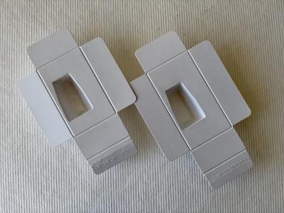 China Perforated Biodegradable Compostable Packaging Tear Strip Bagasse Pulp Tray 0.6-0.8mm Thickness Custom Colors for sale