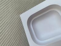 China Thin-Walled Biodegradable Pulp Tray 0.8-1.0mm Wet Press Smooth Both Sides Custom Packaging for sale