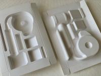 China Narrow Groove Custom Sustainable Packaging Living Hinge Molded Fiber Trays 0.8-1.0mm Thickness for sale