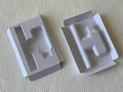 China Custom Biodegradable Pulp Tray with V-Groove Living Hinge 0.7mm Thickness for Eco Packaging for sale