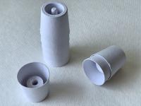 China Dry Press Molded Pulp Plant Pots 0.6-0.7mm Thickness 100% Biodegradable Recycled Material for sale