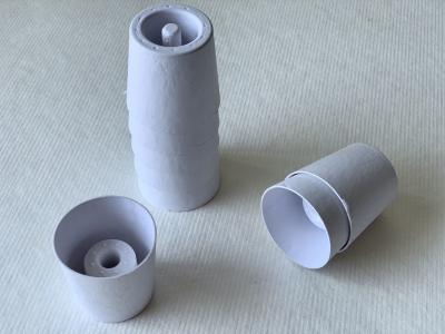 China Dry Press Molded Pulp Plant Pots 0.6-0.7mm Thickness 100% Biodegradable Recycled Material for sale