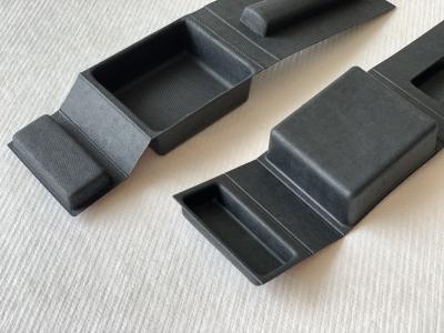 China 0.75mm Biodegradable Compostable Packaging with Foldable Hinge - Custom Molded Pulp Trays for Eco-Friendly Protection for sale