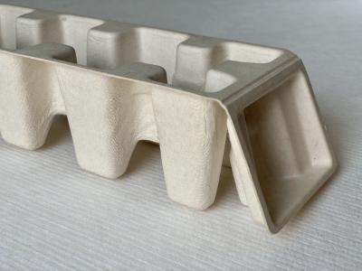 China Molded Fiber Packaging End Caps 0.8-1.0mm Thick Thermoformed Eco-Friendly Protective Solutions for sale
