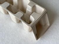 China Molded Fiber Packaging End Caps 0.8-1.0mm Thick Thermoformed Eco-Friendly Protective Solutions for sale