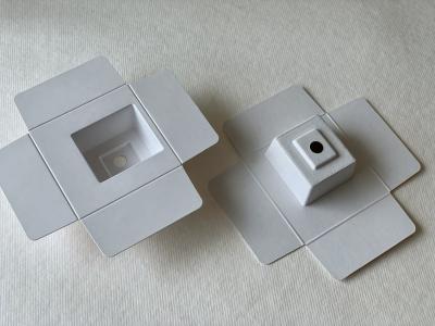China Thermoformed Molded Fiber Packaging with Living Hinge - 1.0mm Thickness, 100% Renewable Materials for sale