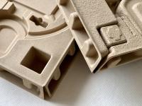 China 2.5mm Dry Press Molded Pulp Packaging for Robot Vacuum Cleaners - 100% Recyclable Sustainable Interior Protection for sale