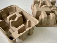 China Dry Press Molded Pulp Industrial Packaging with 2.0mm Thickness and Clean Edge - Custom Sizes Available for sale