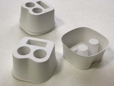 China 55mm Depth Thermoformed Paper Pulp Tray 100x100mm for Premium Cosmetics Packaging - Renewable Bagasse Bamboo Material for sale